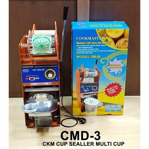 Jual Mesin Cup Sealer COOKMASTER CMD-3 Alat Press Gelas Plastik Manual ...