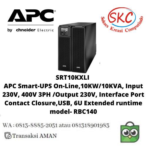 Jual SRT10KXLI APC APC Smart-UPS On-Line,10KW/10KVA, Input 230V ...