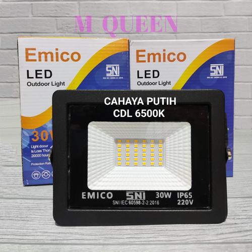 Jual EMICO LAMPU SOROT LED 30W LED FLOOD LIGHT 30W LED TEMBAK OUTDOOR ...