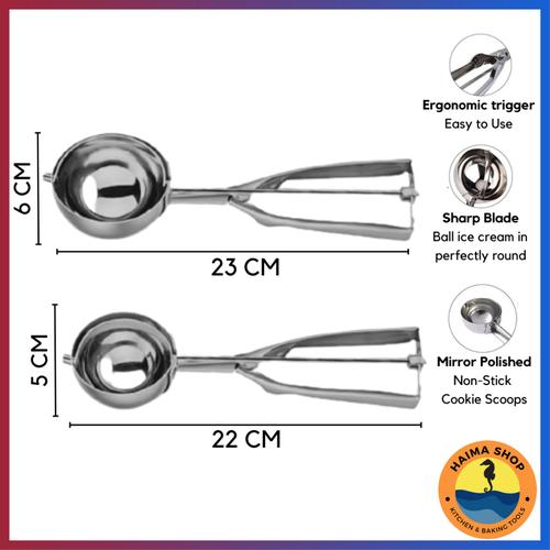 Jual Scoop Ice Cream Stainless Steel / Skop Es Krim Bulat Besar ...