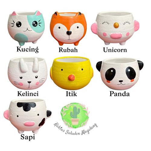Jual Pot Lucu Karakter Hewan - panda - Kab. Magelang ...