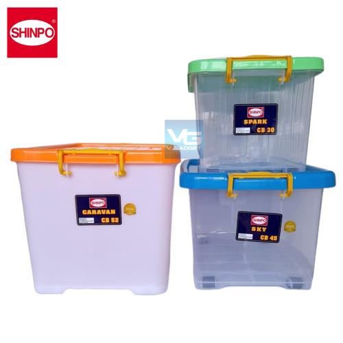 Jual Container Box Shinpo Ukuran Lengkap CB 25 Handle Liter / 30 Liter ...