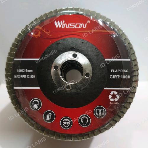 Jual MATA GERINDA AMPLAS SUSUN 4" FLAP DISC AMPLAS SUSUN - GRID 40 ...