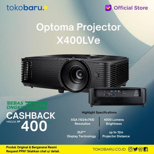 Promo Projector Optoma X400LVe DLP XGA 4000 AnsiLumens Cicil 0% 3x ...