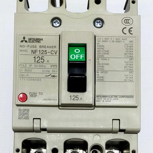 Jual Mitsubishi Electric MCCB 3 Phase 125 Ampere / Breaker 3 Phase 125A ...