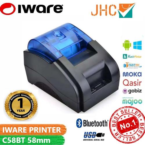 Jual PRINTER KASIR IWARE THERMAL USB BLUETOOTH 58mm - C58BT C58 BT - Kota Medan - JunHua ...