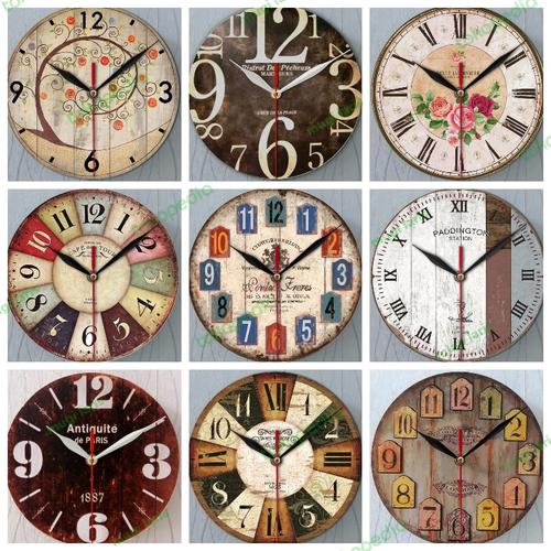 Jual Jam dinding Vintage kayu - Old Town London - Kota Surabaya - mugi ...