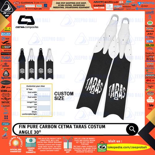 Jual Long Fins Freediving Cetma Taras Dive Costum Kaki Katak Pure Carbon - black, hitam - Kota ...