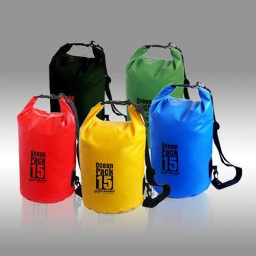 Jual Ocean Pack` Dry Bag 15 Liter Waterproof 15L` Tas Kantong Anti Air 15 L - Hijau Stabilo ...