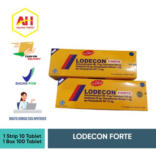 Jual LODECON FORTE LODEKON FORTE TABLET PERSTRIP ISI 10 TABLET OBAT ...