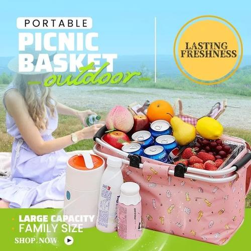 Jual Tas Keranjang Bekal Piknik Termal Thermal Aluminium Picnic Cooler ...