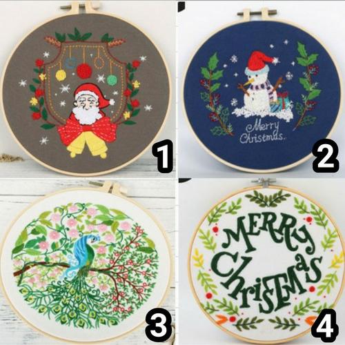 Jual DIY KIT SET SULAM JAHIT PAKET EMBROIDERY KIT RING SEWING HOOPS ...