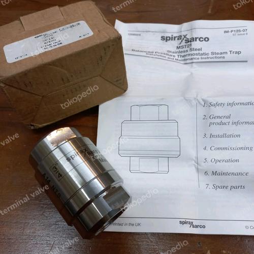 Jual steam trap spirax sarco mst21 3/4inch/mst21 3/4" spirax sarco ...