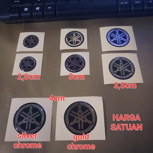 Promo Cutting Sticker Timbul Resin Logo Yamaha Emblem Yamaha 3D Body ...