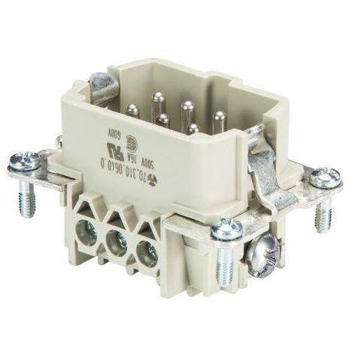 Jual Heavy Duty Connector Insert Wieland 6P Male 16A (70.310.0640.0 ...