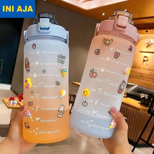 Jual Botol Viral GEMOY 2 Ltr Tempat minum Gradasi Motivasi Botol Air ...