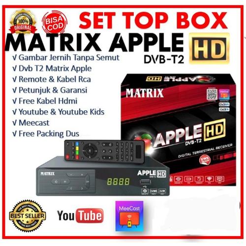 Jual digital TV MATRIX APPLE HD DVB T2 HDMI DVBT2 SET TOP BOX STB EWS ...