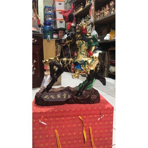 Jual Patung Dewa kwan kong kwankong naik kuda/ guan yu naik kuda 19 ...
