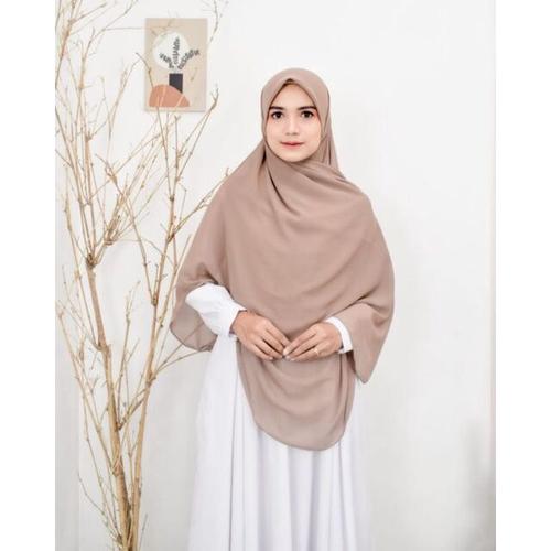 Jual hijab segi empat oval syar'i 140x140 hijab curve malay syar'i part ...