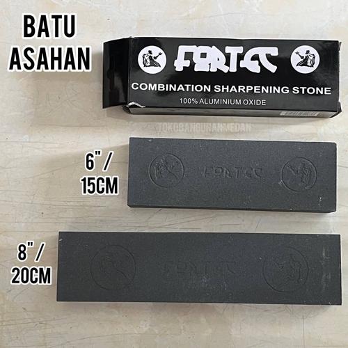 Jual Batu Asah Gosok Pisau 6 & 8 inch / 15 & 20 cm Hitam - FORTEC ...