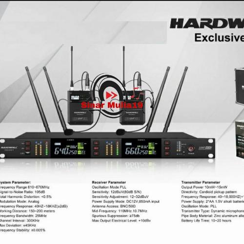 Jual Mic Wireless Hardwell Exclusive 1 Clip On Headset Original ...
