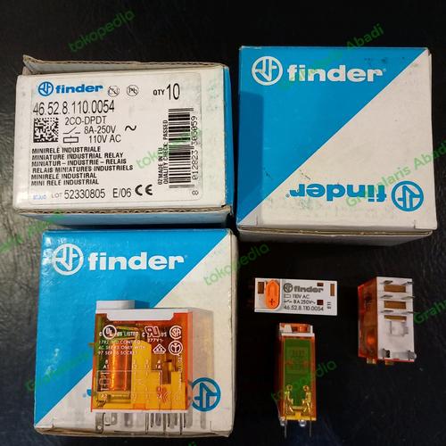 Jual Relay finder 46.52.8.110.0054 finder 2CO 8A 110VAC 8pin/kaki ...