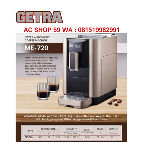 Jual MESIN COFFEE GETRA ME-720 COFFEE MACHINE ESPRESSO AUTOMATIC NEW ...