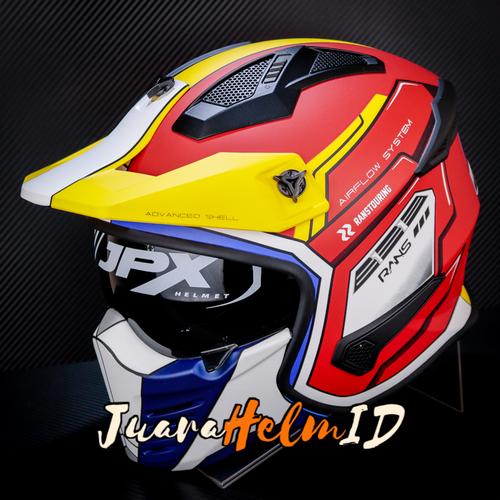 Promo JPX HELM MX726R VTS RANS / RED DOFF / MX726 R CROSSOVER MX 726 ...