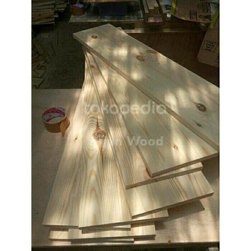 Jual Papan Kayu 100 - 120 x 20 x 1,8 cm Ambalan Jati Belanda sudah ...