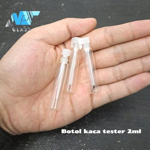 Jual botol vial 2ml botol tester sample parfum kaca model stik panjang ...