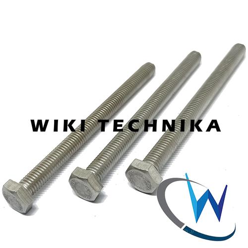Jual BAUT HEX STAINLESS 304 M20 FULL DRAT DIM 20 MM PITCH 2.5 MM KUNCI 30 - 20X110 - Kab ...