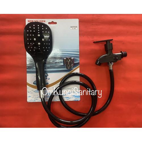 Jual Paket Hand Shower A 302 Soligen Kran Cabang Shower Kran Double ...