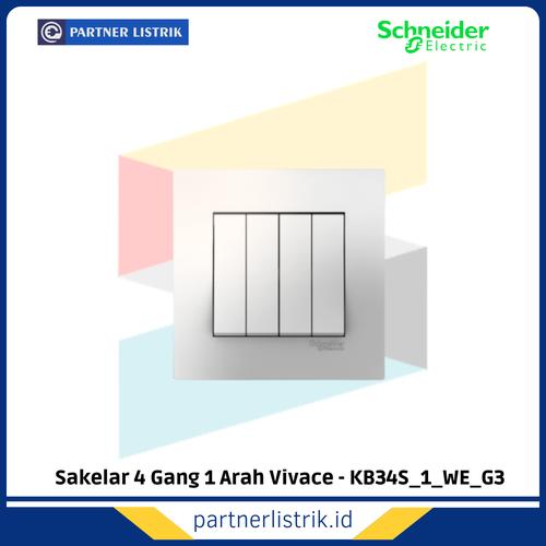 Jual KB34S Saklar 4 Gang Vivace Schneider - Jakarta Timur - PARTNER LISTRIK | Tokopedia