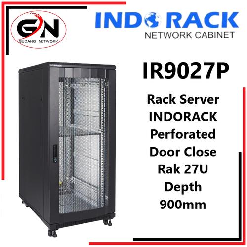 Jual Rack Server INDORACK Perforated Door Close Rak 27U Depth 900mm ...