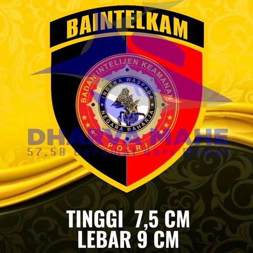 Jual Baintelkam, intel, intelejen, stiker polisi, stiker polri, stiker ...