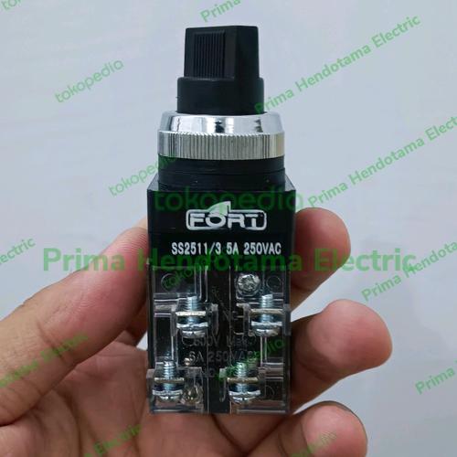 Jual Selector Switch Fort 25mm 3 Posisi SS-2511/3 Selector Switch Fort ...