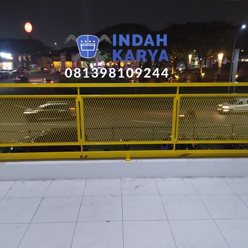 Jual railing tangga balkon plat jaring expanded minimalis industrial ...