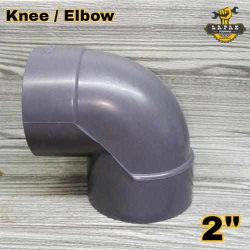 Jual Knee Keni Elbow PVC 2" AW Sambungan Pipa Fitting 2 Inchi - Kab ...