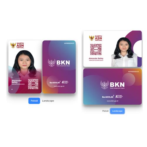 Jual Cetak Kartu ASN Virtual BKN ID Card Karyawan Pegawai NISN NUPTK ...