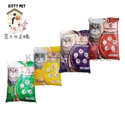 Promo Pasir Kucing Pawsitive 25L- Pasir Kucing Wangi Gumpal GOSEND GRAB ...