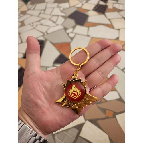 Jual Genshin Impact Keychain / Gantungan Kunci VISION - PYRO - Kab ...
