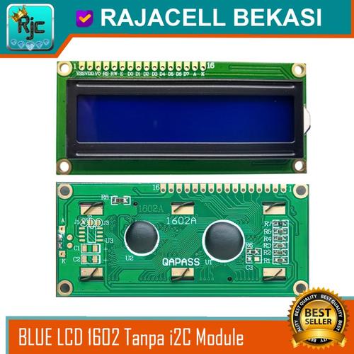 Jual LCD 1602 16x2 for Arduinoo ESP8266 ESP32 STM32 Pico i2C PCF8574 ii2 - Biru Tanpa i2C - Kota ...