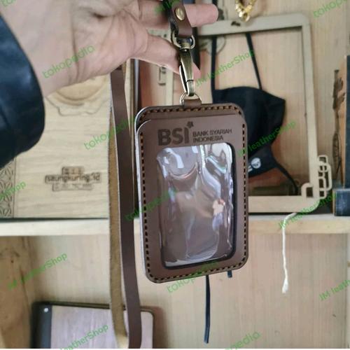 Jual Name Tag Kulit Custom - Id Card Asli Kulit Sapi - Custom Logo Dan ...