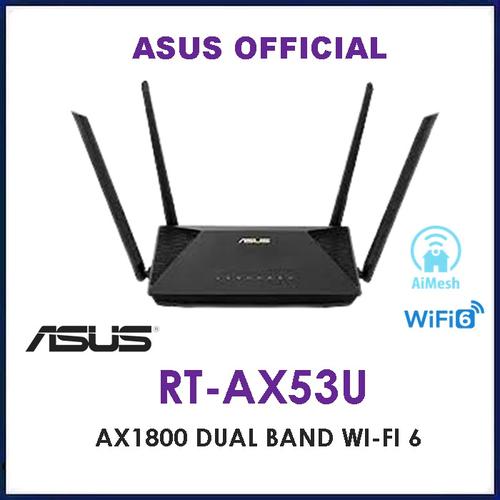 Jual ASUS RT-AX53U AX1800 Dual Band WiFi 6 Wireless Router AiMesh - RT ...