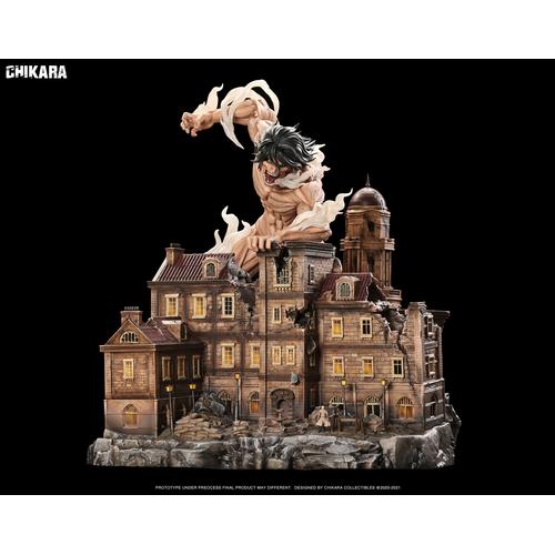 Jual CHIKARA COLLECTIBLES Eren Yeager TITAN ATTACK On TITAN FIGURE AOT ...