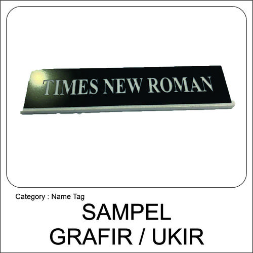 Jual PAPAN NAMA / NAME TAG SAMPEL GRAFIR/UKIR (HITAM-PUTIH-PUTIH ...