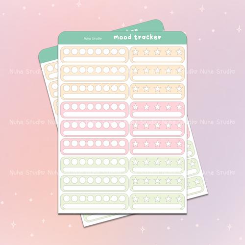 Jual MOOD TRACKER STICKER SHEET by Nuha Waterproof Scrapbook Diary ...