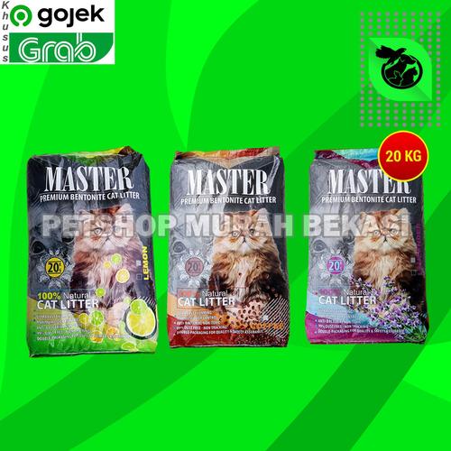 Jual Pasir Kucing wangi Gumpal Clumping Master 20Kg Litter Non Cub N ...
