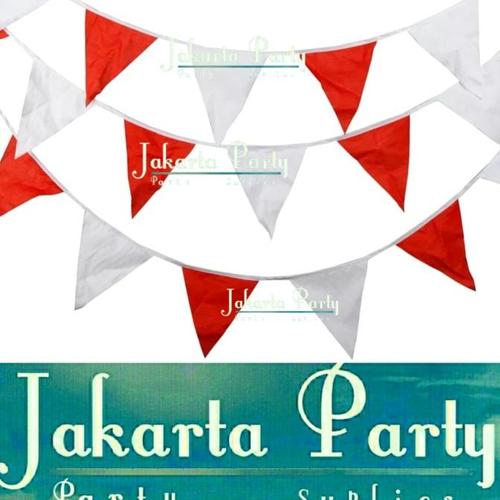 Jual Bendera Kain Merah Putih / Bendera Segitiga Kain / Umbul-umbul Jamin - Kab. Bekasi - Mukti ...