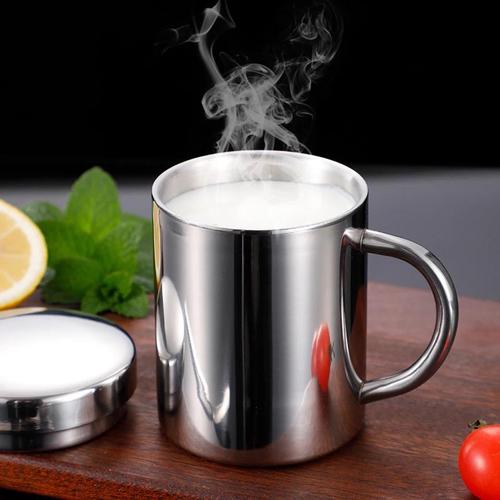 Jual Mug Stainless Dengan Tutup Anti Tumpah Double Wall Tahan Panas ...